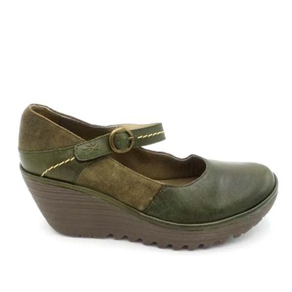 Fly London | Shoes | Fly London Leather Mary Janes Yuko Green Medium ...